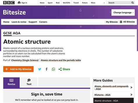 Bbc Gcse Bitesize Atomic Structure Unit Plan For 9th 10th Grade Bbc Gcse Bitesize Atomic Structure Unit Plan For 9th 10th Grade