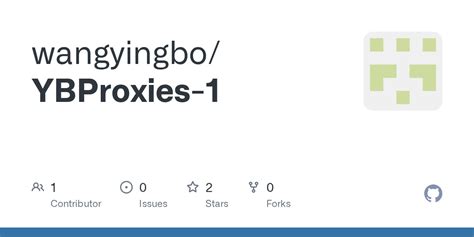 GitHub Wangyingbo YBProxies