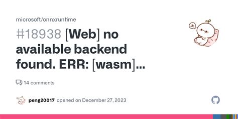 Web No Available Backend Found Err Wasm Typeerror Is Not A Function Cpu Error