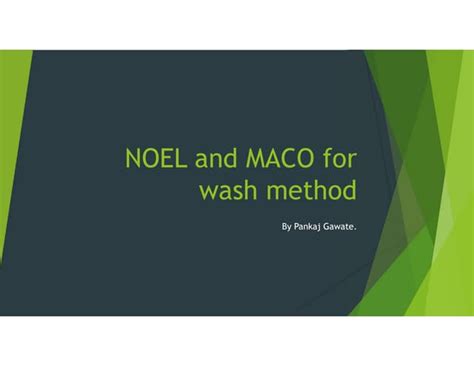Maco Calculation For Cleaning Validation Pdf