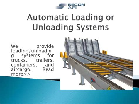 PPT Automatic Loading Or Unloading Systems PowerPoint Presentation Free Download ID