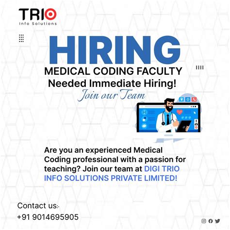 Aravind Designer On Linkedin We Are Hiring Medical Coding Faculty