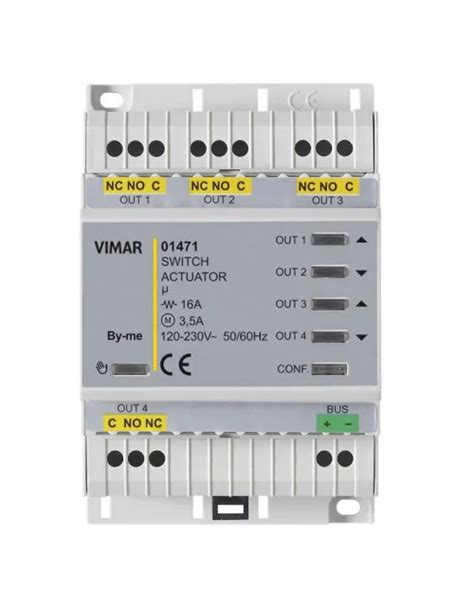 Vimar Home Automation Multifunction Actuator With 4 Relay Outputs Matyco