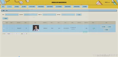 Springboot毕设 家庭医生签约服务管理系统程序论文 Csdn博客