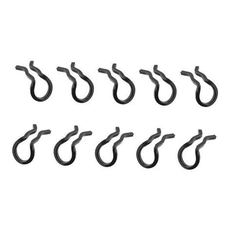 Luwecf X Pieces Retaining Spring Clips Portable Fixing Snap Spring Clips Black Walmart Com