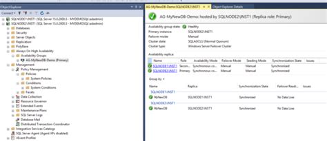 Custom Policies For Ag Dashboards Of Sql Server Always On Availability Groups