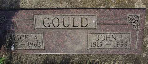 Alice Amanda Slusher Gould 1917 1963 Memorial Find A Grave