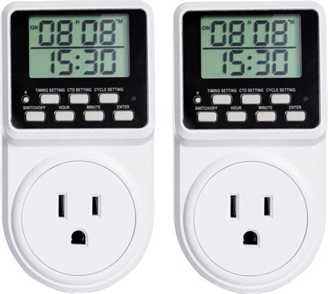 indoor digital infinite repeat cycle intermittent outlet timer plug 24