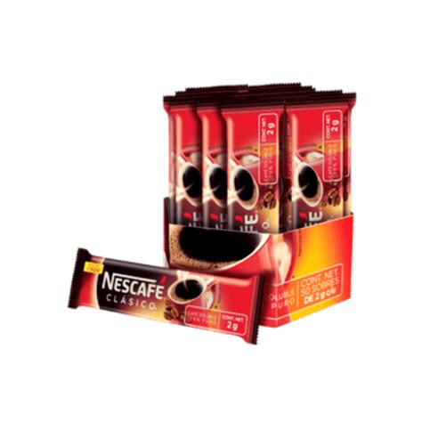 Café Soluble Nescafé 50 Sobres De 2 Gr Lavalencianamx