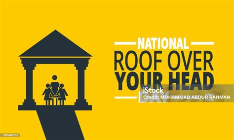 머리 위의 국가 지붕의 날 12월 3일 휴일 개념 플래 카드 배경 인사말 카드 텍스트 비문이있는 포스터 디자인 템플릿 표준 소셜 미디어 게시물에 적합합니다 12월에 대한