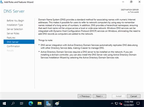 Windows Server DNS Server Install Server World