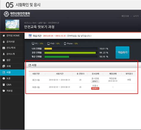 대한산업안전협회 원격교육