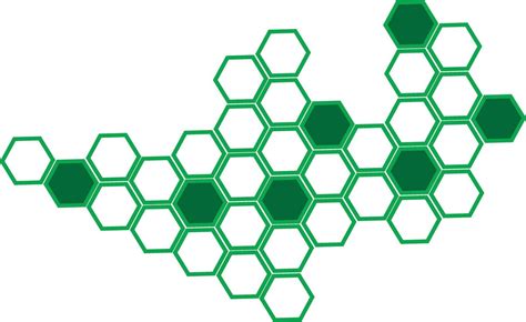 Simple Abstract Dark Green Color Creative Geometric Hexagon Honeycomb Polygon Pattern 55739321