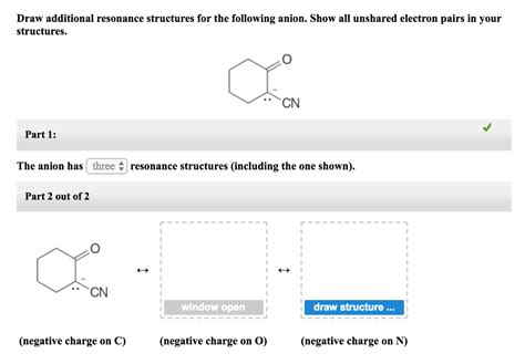 Solved Draw Additional Resonance Structures For The Chegg