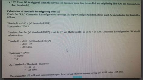 Calculation Of Threshold For Triggering Event A2 Lokesh Jangra