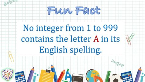 sipnayan fun fact no integer from 1 to 999 contains the