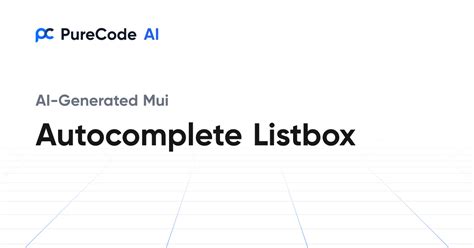 build great mui autocomplete listbox components faster using ai tools