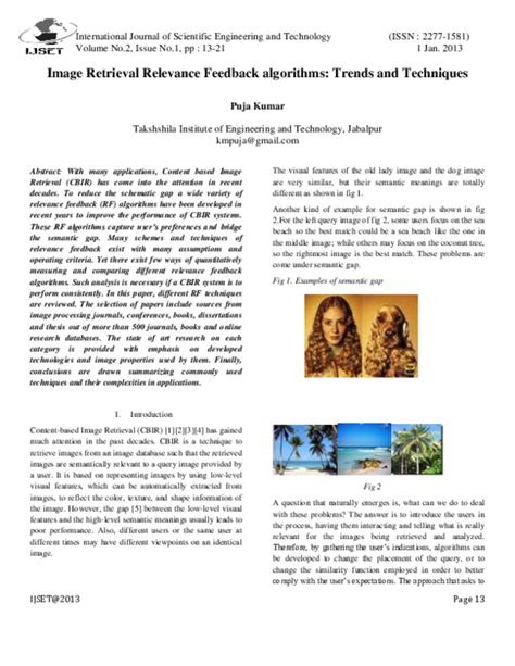 pdf image retrieval relevance feedback algorithms trends and techniques