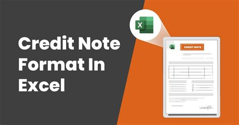 Credit Note Format In Excel Free Download