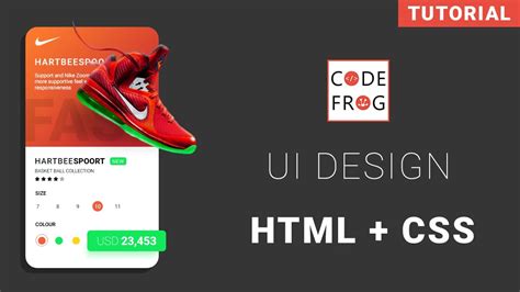 Learn How To Design A Product Card In Html Css With Source Code Youtube