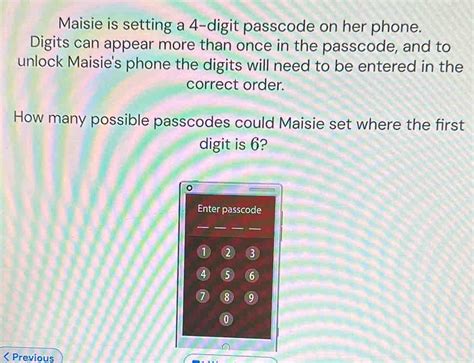 Solved Maisie Is Setting A 4 Digit Passcode On Her Phone Digits Can Appear More Than Once In Solved Maisie Is Setting A 4 Digit Passcode On Her Phone Digits Can Appear More Than Once In