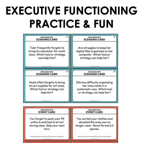 Organization Executive Functioning Game — Autism Grown Up