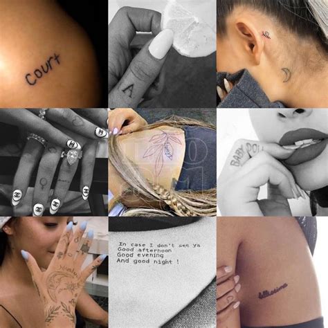Ariana Grande Tattoos Tatuagem Looks