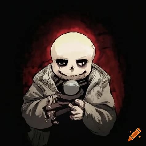 Sans From Undertale In Horrortale Au On Craiyon