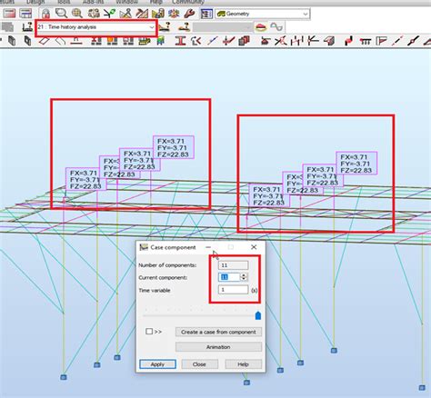 combinaison the time history loads with the other loads autodesk