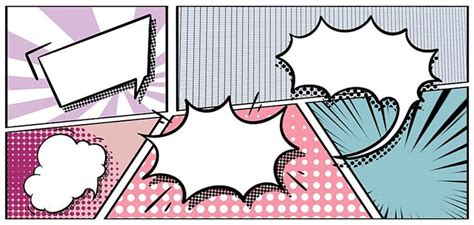 Comic Dialog Chat Dialog Background Frame Bubble Box Text Box