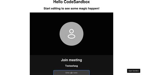 React Native Jitsi Meet Examples Codesandbox