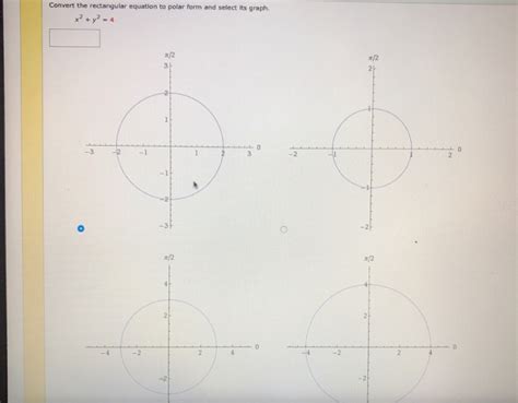 Solved Convert The Rectangular Equation To Polar Form And Chegg Com