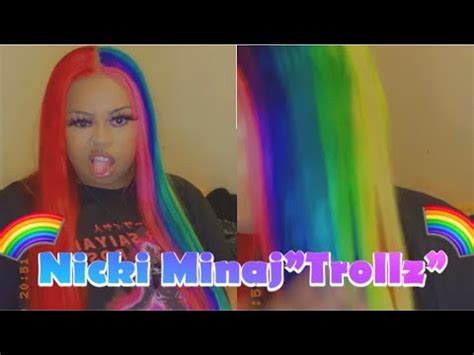 Nicki Minaj Trollz Hair Inspired 🌈🦄 Youtube