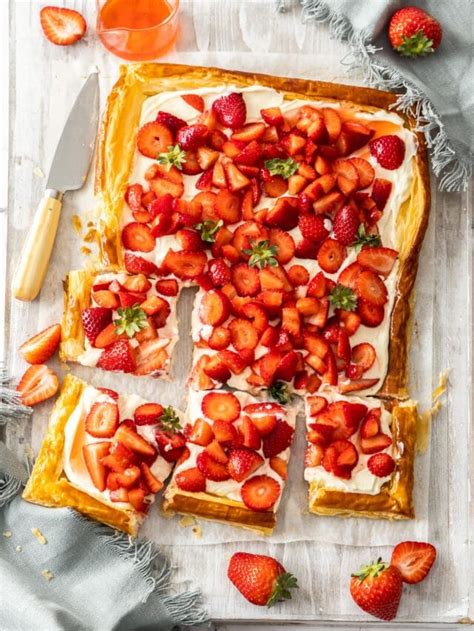 Strawberry Puff Pastry Tart Story Sugar Salt Magic