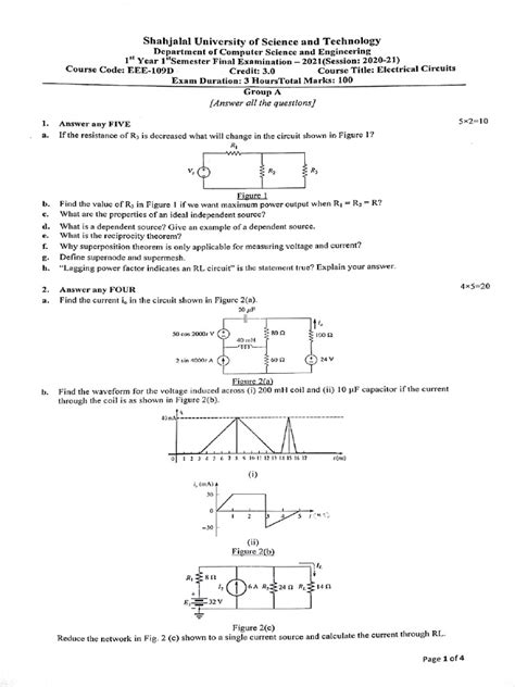 Eee 11 Semister Final Cse 20 Pdf