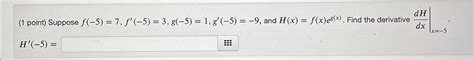 Solved (1 ﻿point) ﻿Suppose | Chegg.com