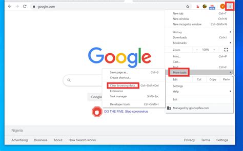 Manually Clear Chrome Cache Windows