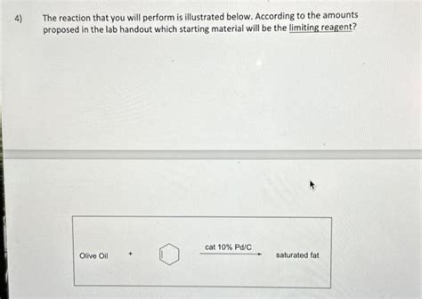 4 The Reaction That You Will Perform Is Illustrated Chegg Com