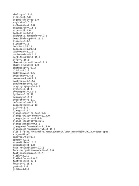 Python Package Dependencies List Pdf