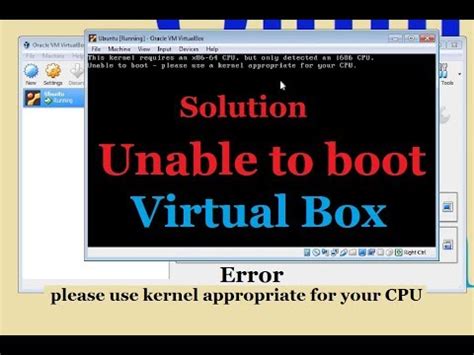 Unable To Boot Please Use A Kernel Appropriate For Your CPU Marathi