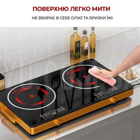 Купить Инфракрасная электрическая плита на 2 конфорки RAF R-8088 4800W ...