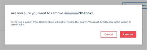 Removing A Swarm Created By Docker Cloud Or Docker For Aws