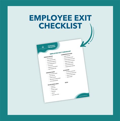 Customizable Employee Exit Checklist Digital Download Etsy