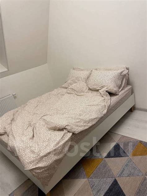Кровать 140х200 с матрасом, полутороспальная, лдсп, белый, 203,0 см, 33 ...