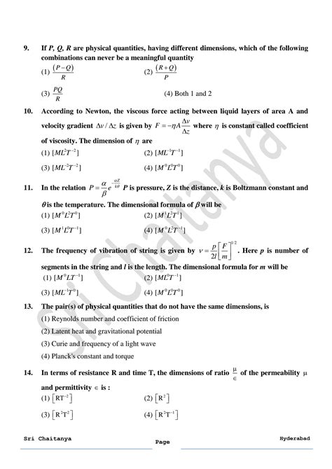SOLUTION Physics Unit Dimensions And Measurements 1 Studypool