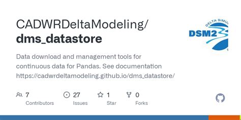 Github Cadwrdeltamodelingdmsdatastore Data Download And Management Tools For Continuous