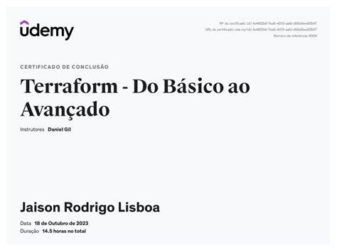 Jaison Lisboa On Linkedin Udemy Course Completion Certificate