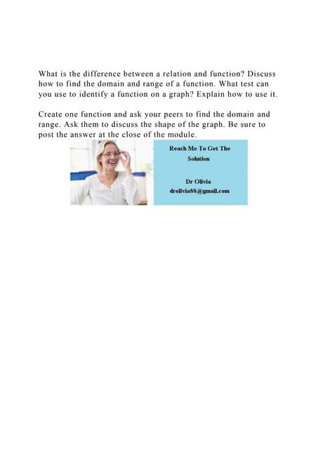 What Is The Difference Between A Relation And Function Discuss Docx
