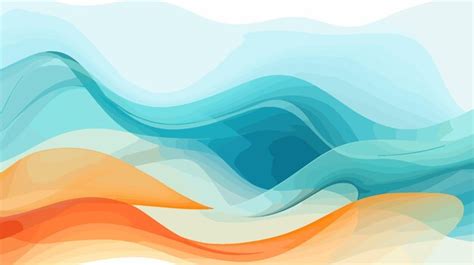 Soothing Abstract Background With Elegant Wave Patterns Premium Ai Generated Vector