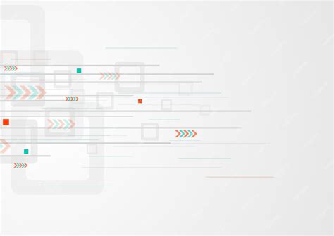 Premium Vector Grey Tech Minimal Background With Squares And Arrows